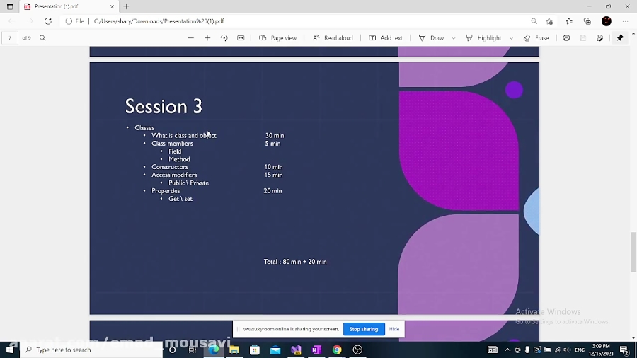 دوره آموزش برنامه نویسی به زبان #c - جلسه دوم - part 1