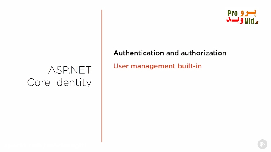 2. بررسی User Management در ASP.NET Core Identity