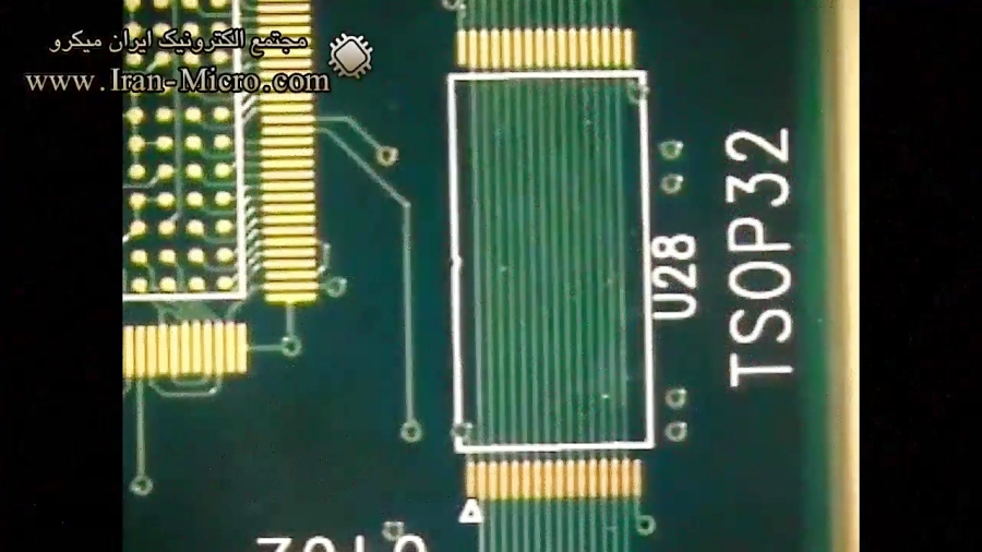 ایران میکرو - آموزش لحیم کاری پکیج TSOP-32