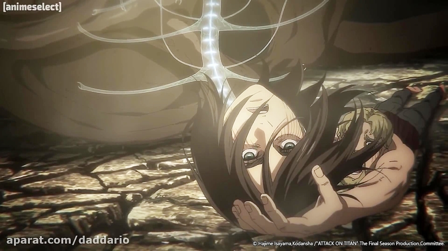 تبدیل شدن ارن یگر به تایتان بنیانگذار -- انیمه Attack on Titan