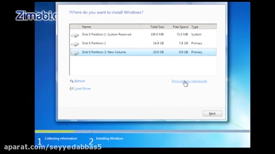 آموزش نصب ویندوز 7