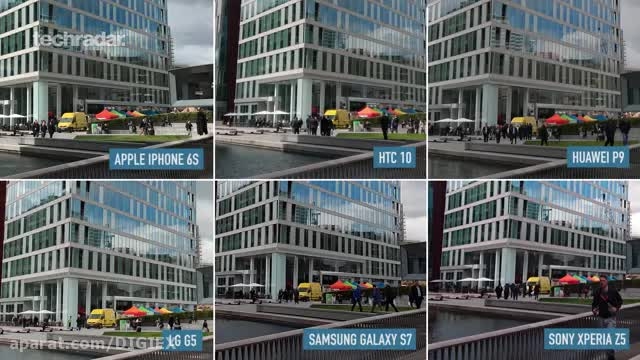 تست دوربین ایفون 6S گلکسی S7 اچ تی سی 10 هواوی P9 جی 5