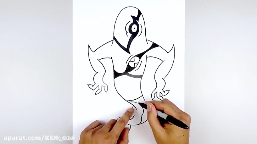 نحوه کشیدن موجود روح فضایی بن ۱٠