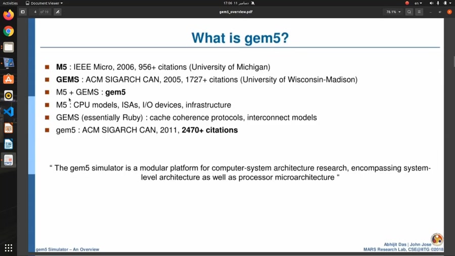 مروری بر شبیه ساز gem5