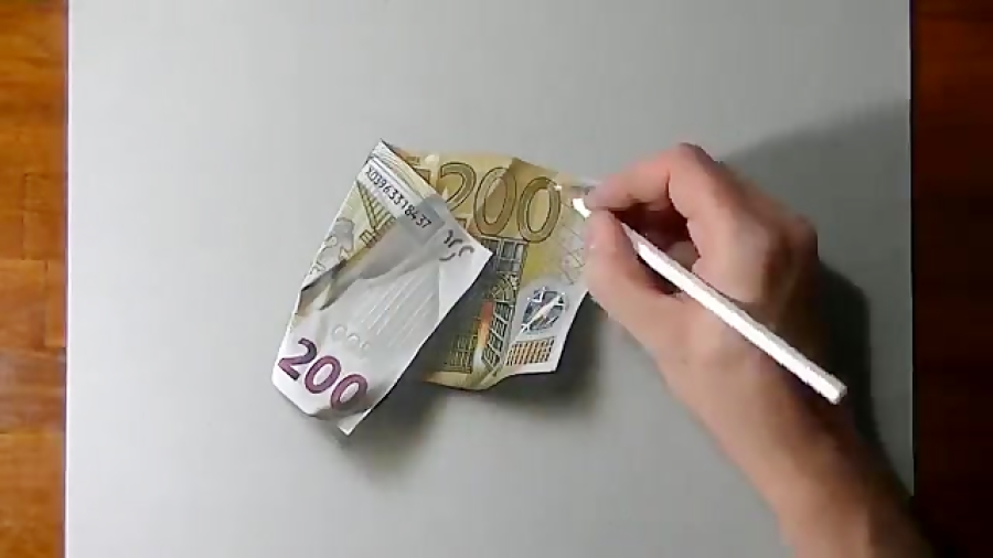 Banknote :Drawing_painting so much beauty and realistic