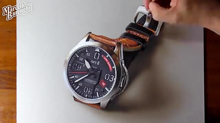 Hand watch :Drawing_painting so much beauty and realistic