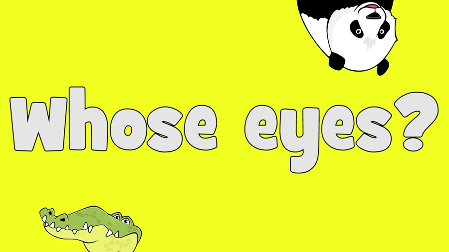 Whose Eyes Learn Animals Song for Kids