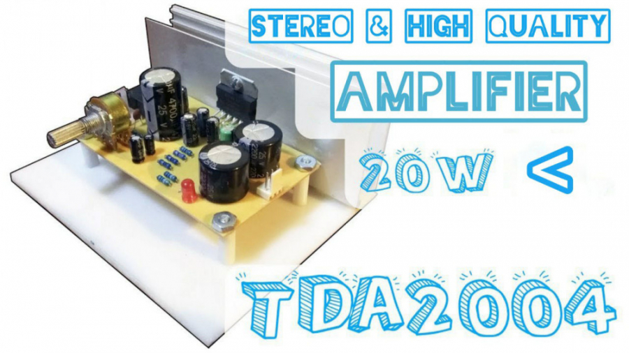 ساخت آمپلی فایر با آیسی TDA2004