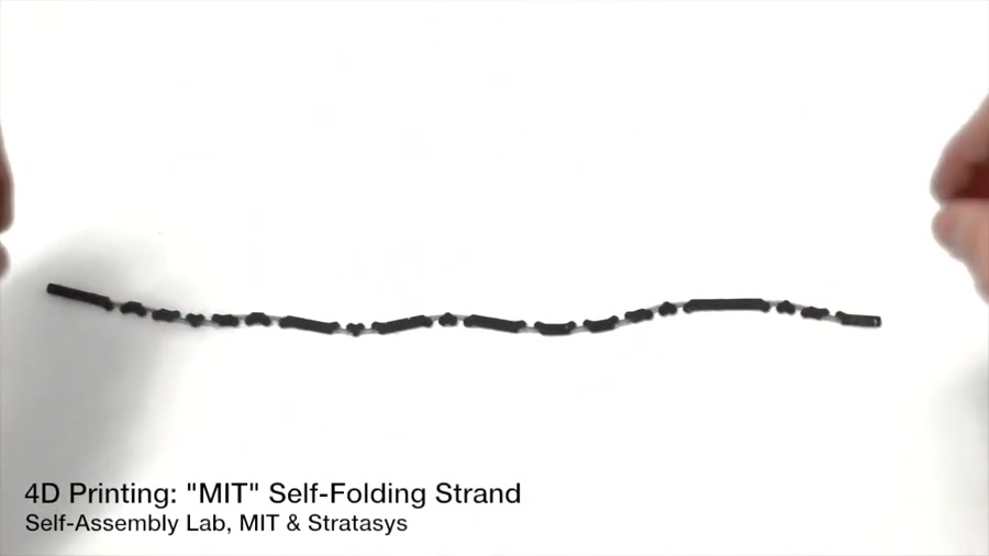 4D printed programmable materials