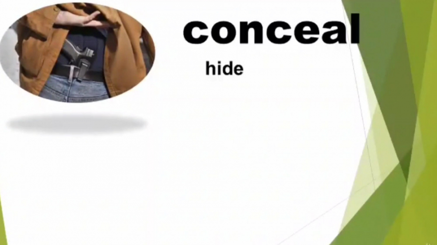 آموزش زبان انگلیسی لغات ۵۰۴ درس دوم Conceal