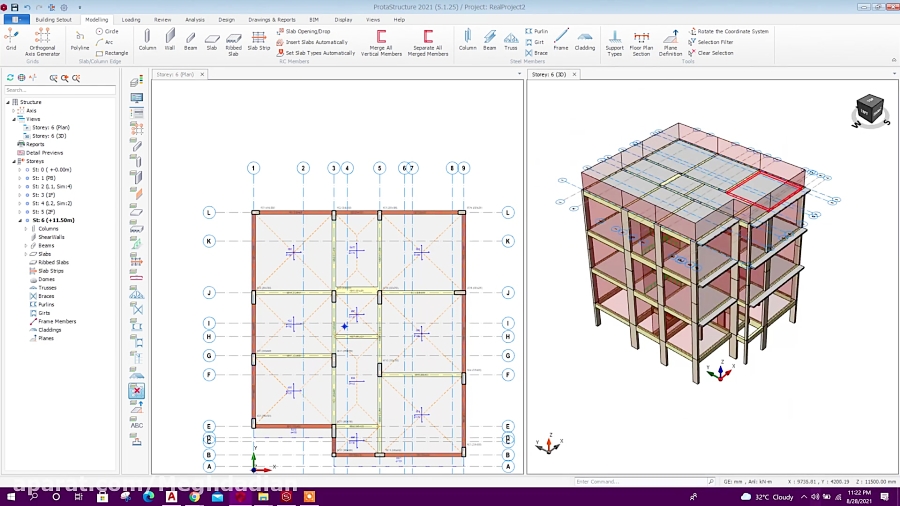 Real_Building_Project_Design_in_Prota_Structure_2021