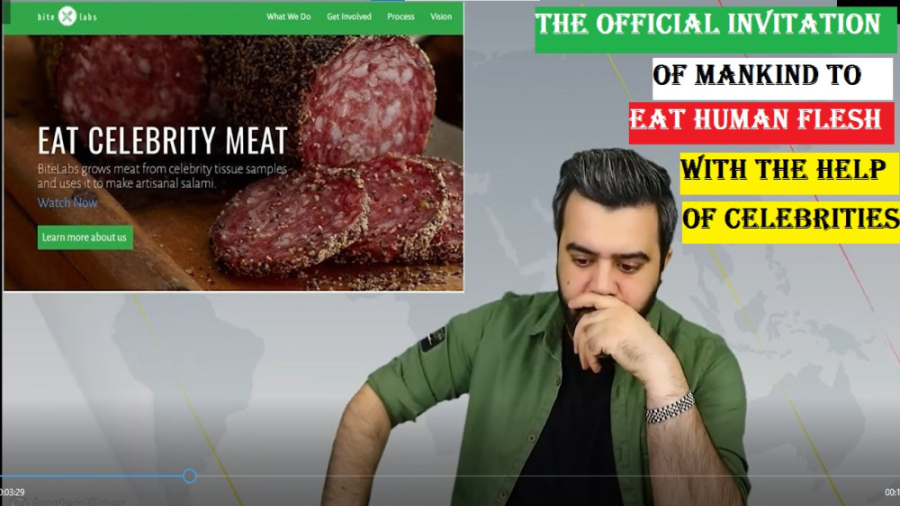 Official invitation to eat human flesh with the help of celebrities