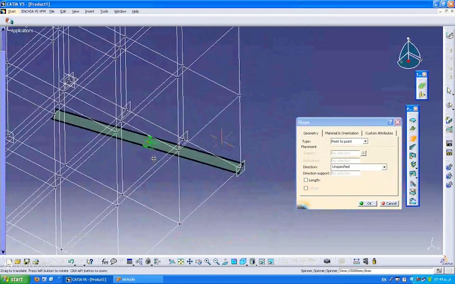 حل مثال از محیط Structural Design از نرم افزار CATIA