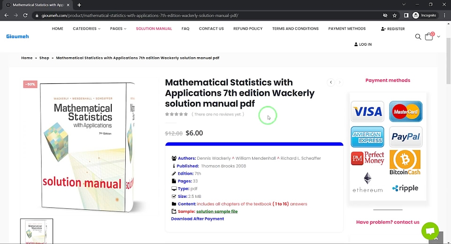 Mathematical Statistics with Applications 7th edition Wackerly solution ...
