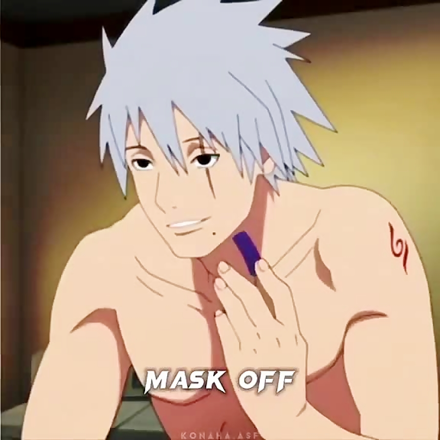 Kakashi - mask off!!!