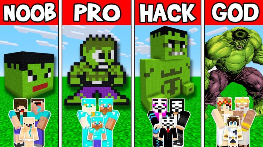 هالک در ماینکرفت!! ماینکرفت ماین کرافت ماین کرفت Minecraft