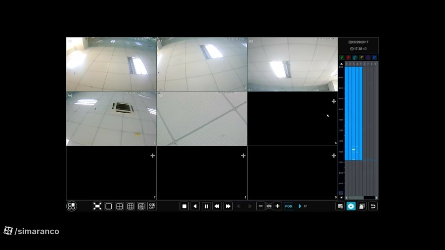 معرفی منوی دستگاه DVR and NVR سیماران (بازپخش و پشتیبان گیری)