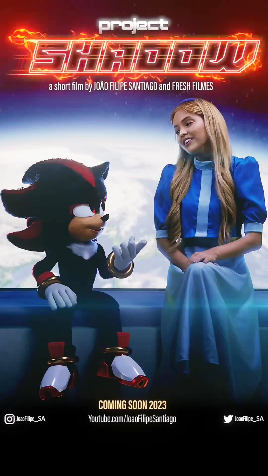 شدو و ماریا در سونیک مووی۳(ساخت سونیک فن ها)