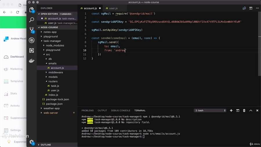 دوره کامل توسعه دهنده Node.js (ویرایش سوم) | قسمت 132 از 177