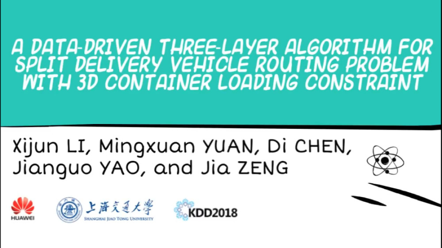 A Data Driven Three Layer Algorithm for Split Delivery