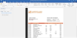 UAE DUBAI ADCB BANK STATEMENT TEMPLATE IN WORD AND PDF FORMAT