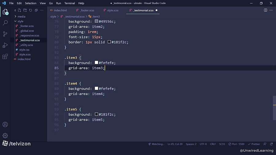 ساخت وب سایت واکنش گرا با HTML5 ،CSS3 ،Bootstrap و SASS | قسمت 102 از 134