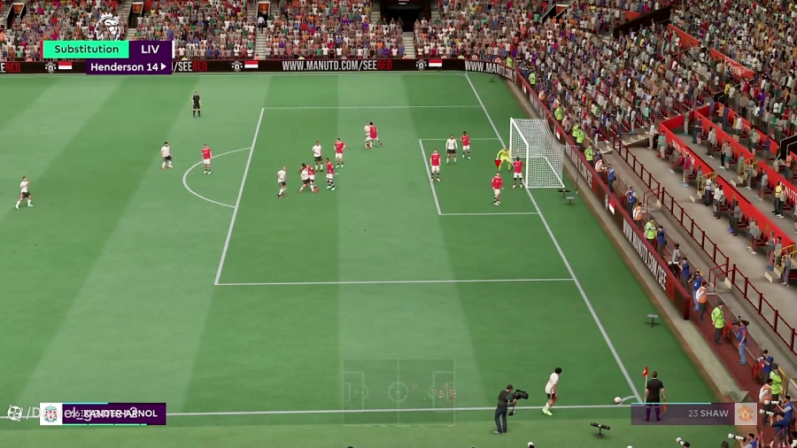 بازی Liverpool vs Manchester united در فیفا 22 (پارت 2)