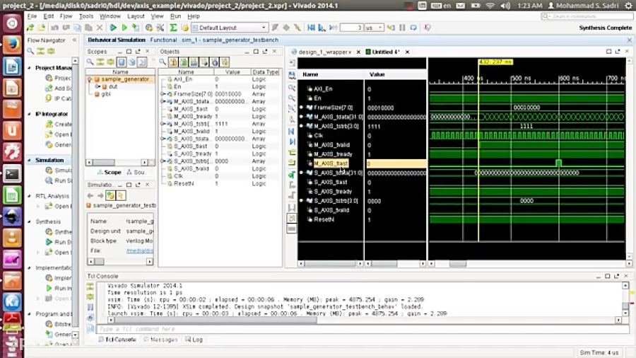 Lesson 7 – AXI Stream Interface In Detail (RTL Flow)_6