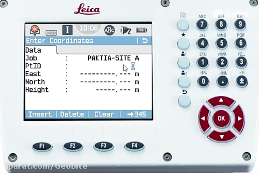 آموزش پیاده کردن نقاط با توتال استیشن TS09 فلکس لاین