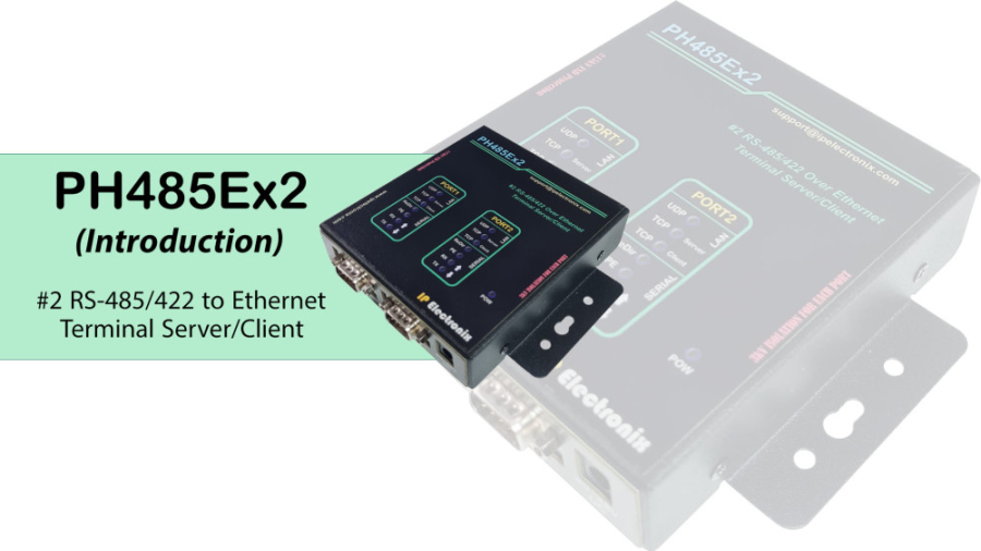 PH485Ex2 Serial RS485/RS422 to Ethernet LAN Converter