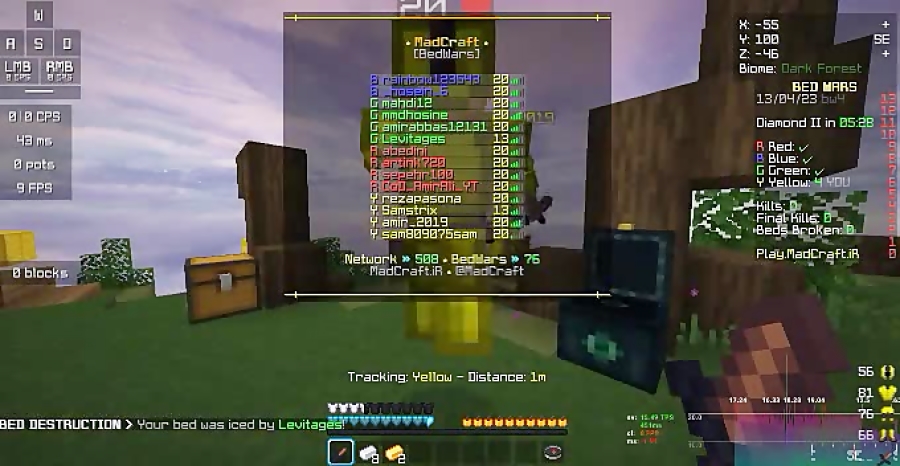 ماینکرافت بدوارز با samstrix