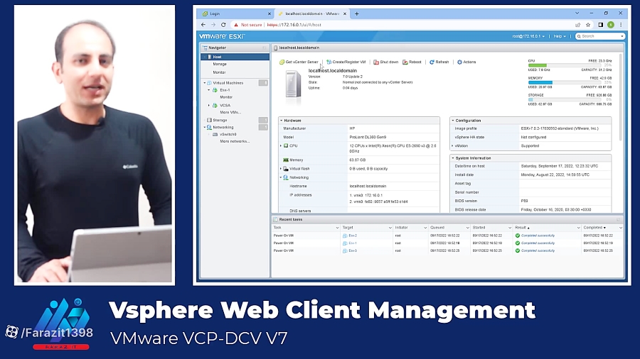 آموزش Vsphere Web Client