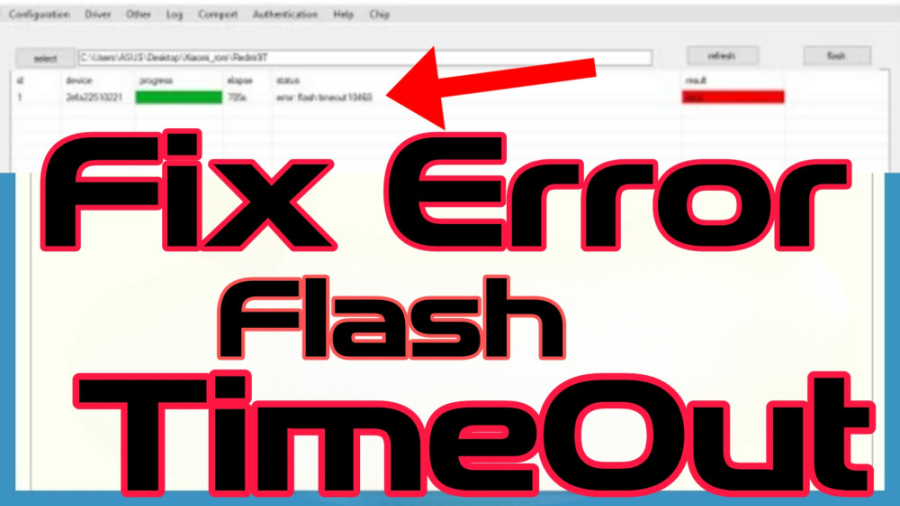 رفع خطای error flash timeoutدر نرم افزارMiflash-نصب رام فست بوت