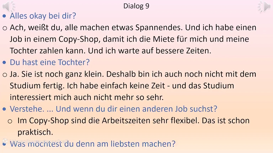 Dialoge A2 - B1. Deutsch lernen durch hören.