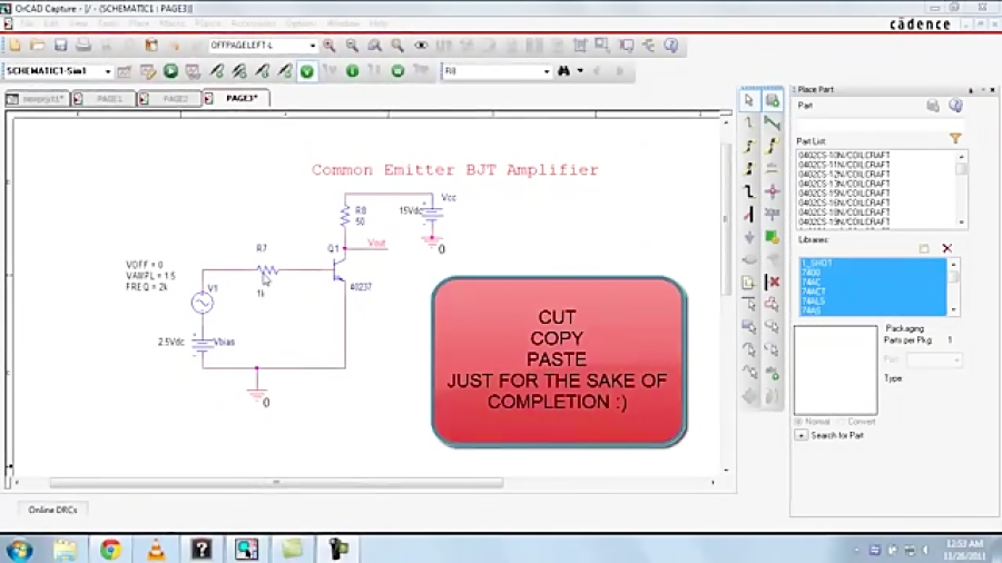 آموزش OrCAD 16.5 - درس سوّم - ویرایش طراحی شماتیک