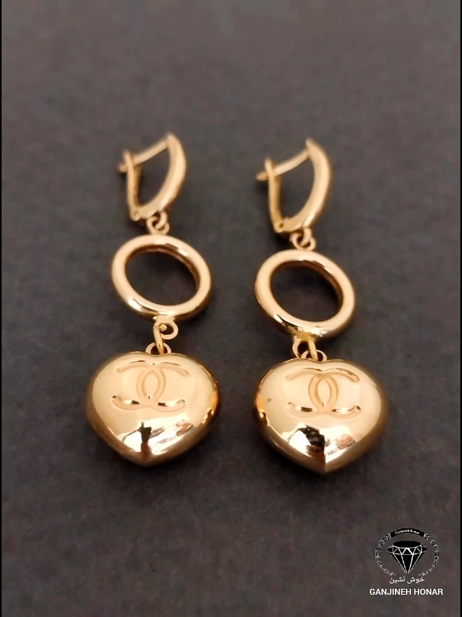 انواع گوشواره های آویز در جواهری گنجینه هنر