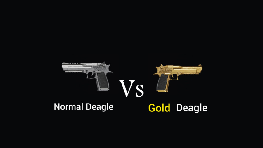 مقایسه اسلحه Deagle و Gold deagle در آرنا بریک اوت