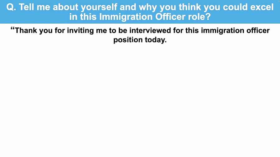 IMMIGRATION OFFICER INTERVIEW QUESTIONS ANSWERS
