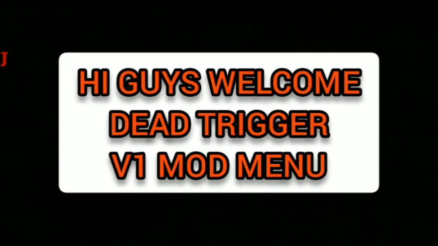 MJ . DEAD TRIGGER 1 . V1 MOD MENU