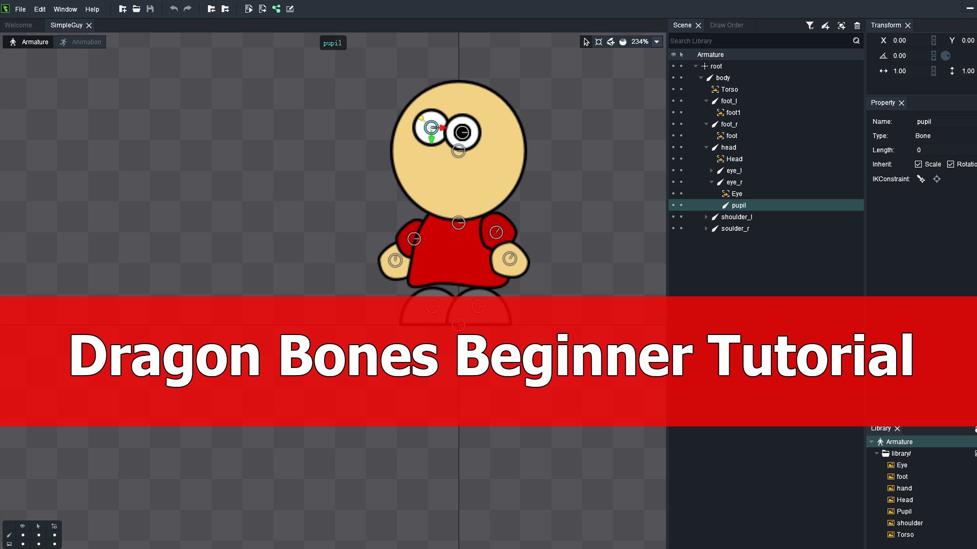 Dragon bones animation 2D tutorial beginner