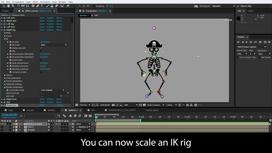 Bones Tutorial: IK Scale