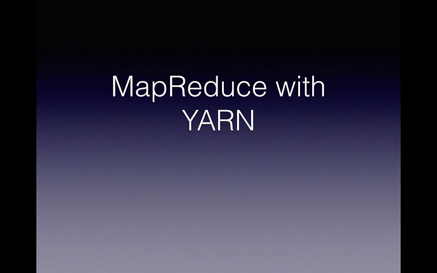 MapReduce With YARN