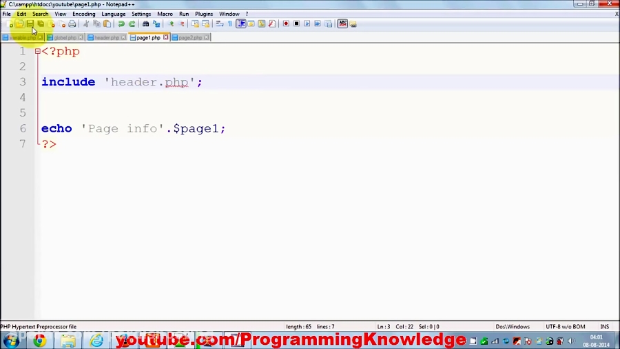 PHP Tutorial for Beginners 25 # Include_once() and require_once functions