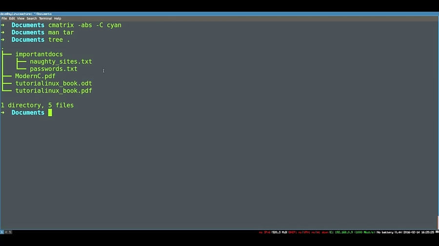 Archiving And Compression On Linux Basic Tar Commands