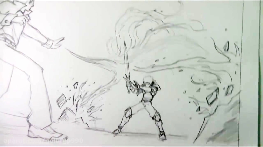 How to Draw Fight Scenes: Fireball VS Sword (Narrated)