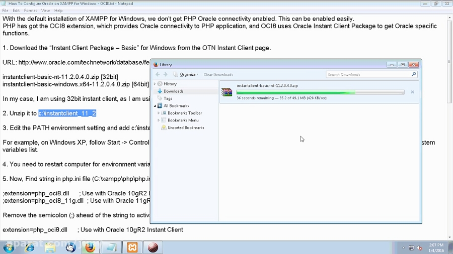 How To Configure Oracle on XAMPP for Windows - OCI8