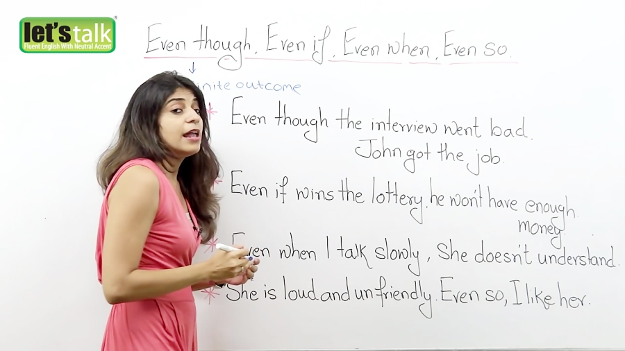 Difference between - Even though, Even if, Even when