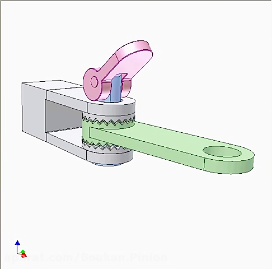 Mechanism for adjusting angular position of a lever