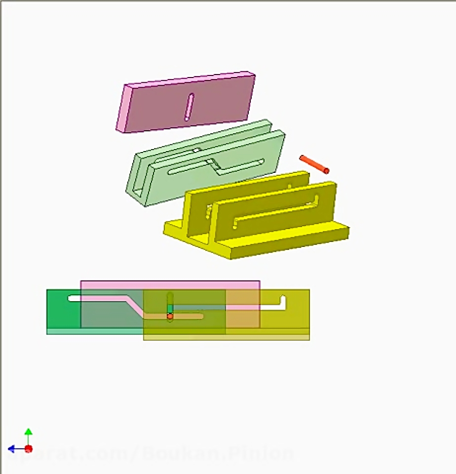 Double translating cam mechanism 2