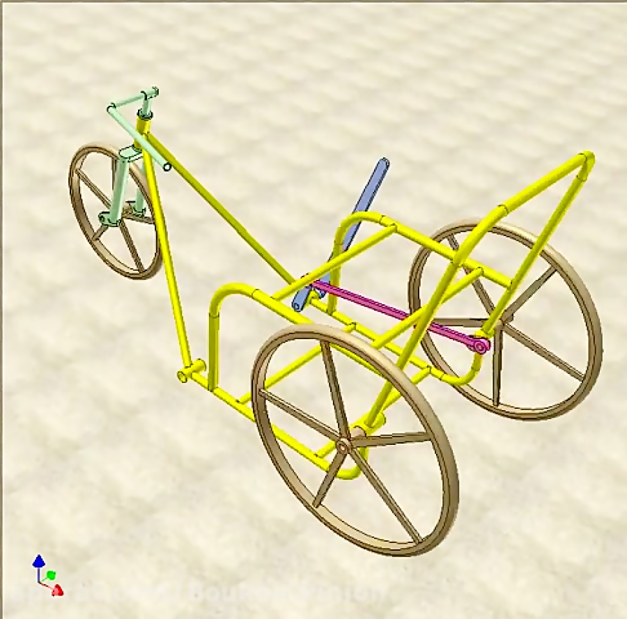 Hand-powered tricycle 1